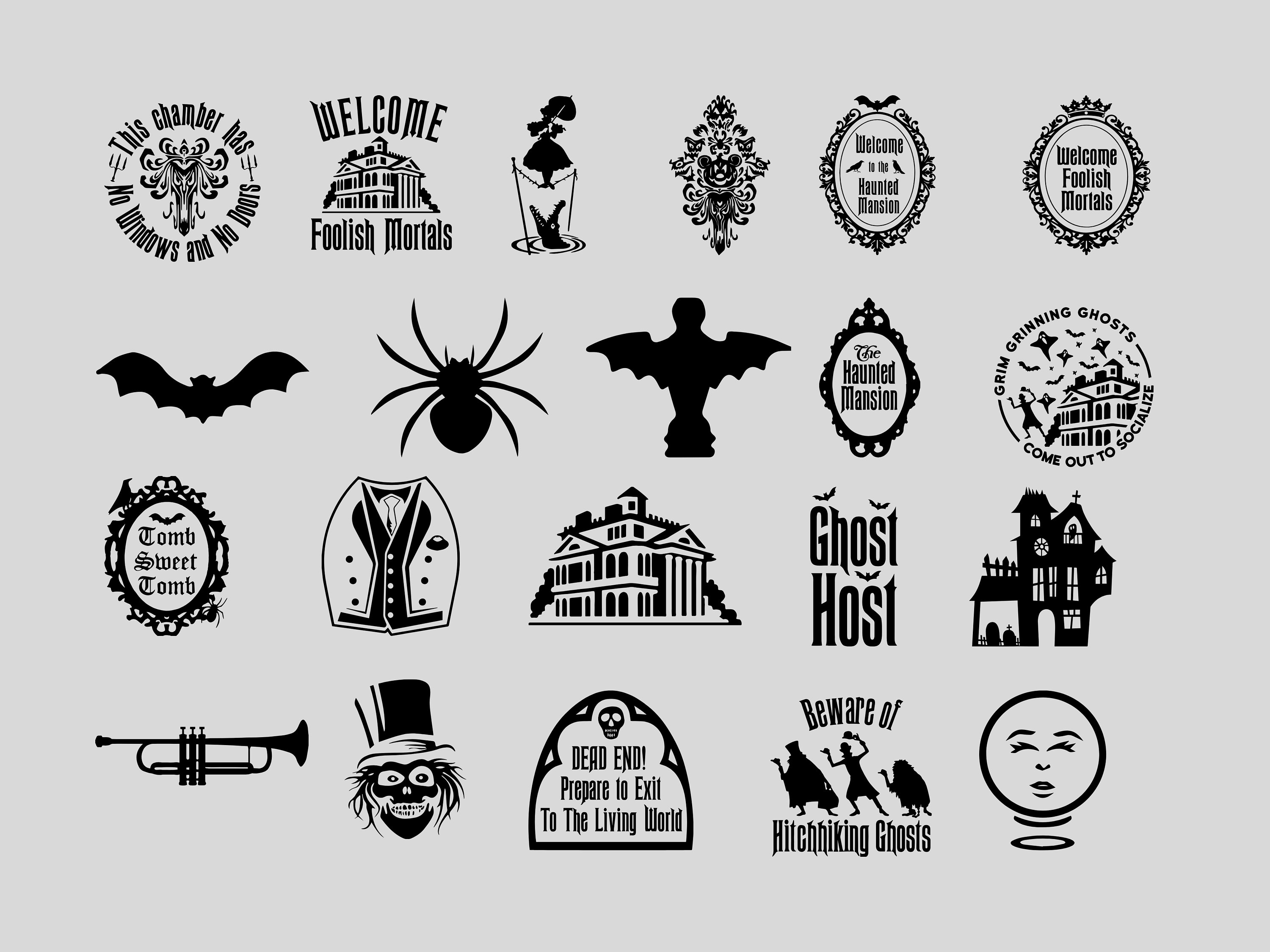 Haunted Mansion SVG Bundle | Layered Designs (digital Download) - Etsy