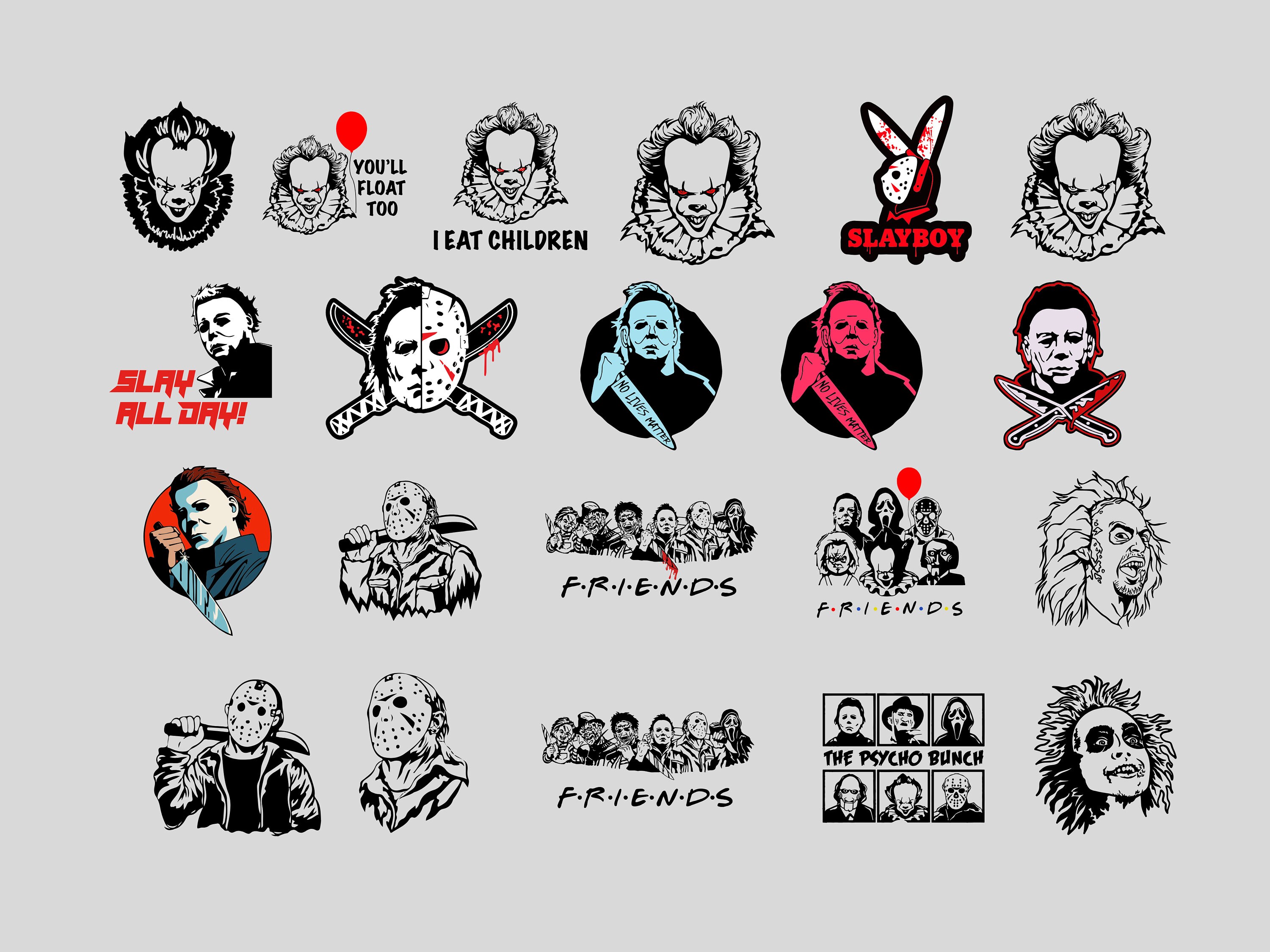150+ Horror SVG Bundle Halloween Horror SVG Horror Friends Svg Horror ...