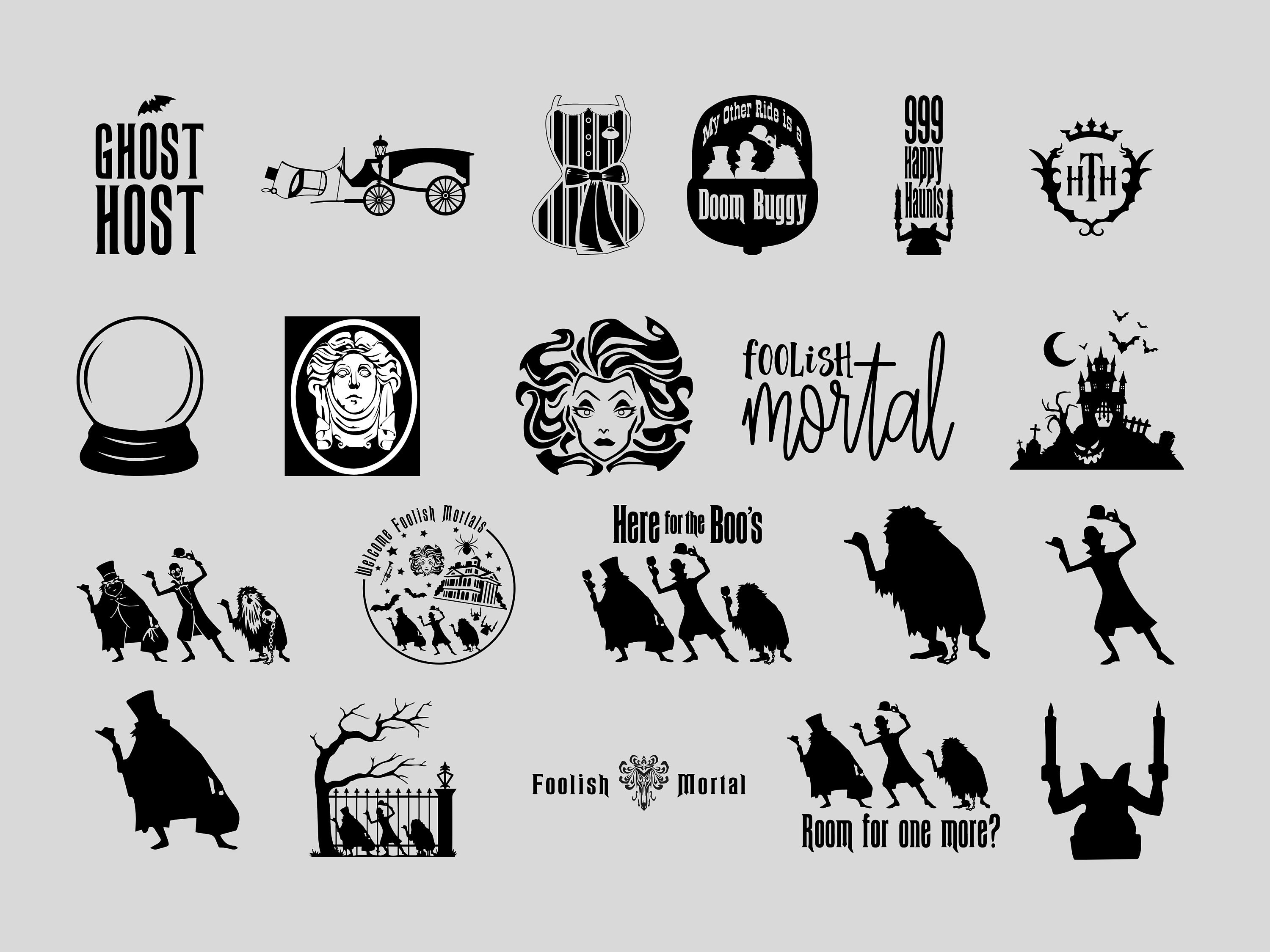 150+ Haunted Mansion SVG Bundle | Layered Haunted Mansion SVG | Scary ...