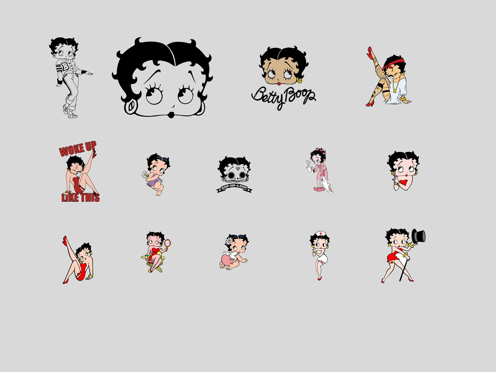 125+BETTY BOOP SVG, Betty Boop Fichiers Svg pour Cricut, Betty Boop ...