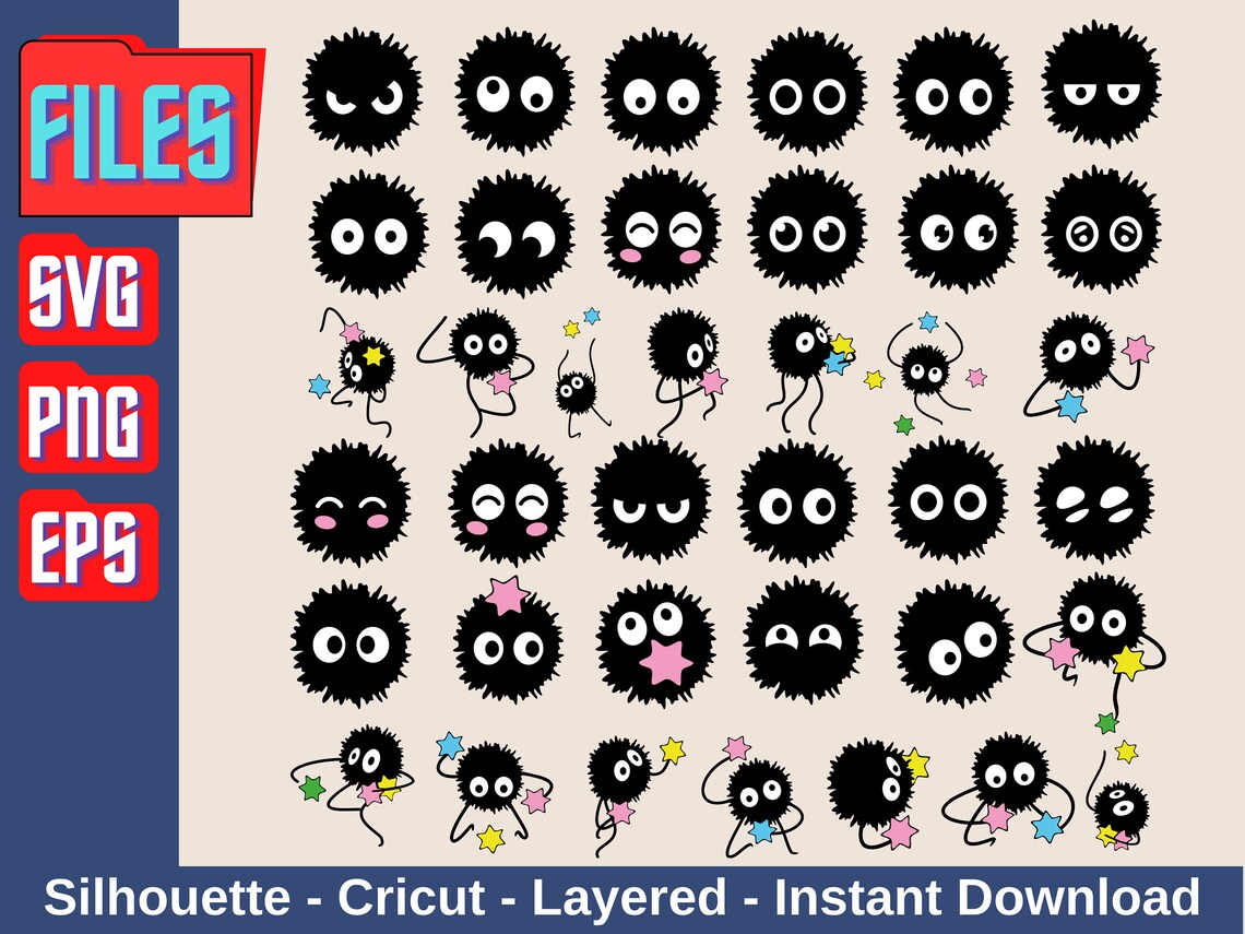 Sprites Svg, Anime Svg, Sprites Candy Svg, Cut Files for Cricut, Eps ...