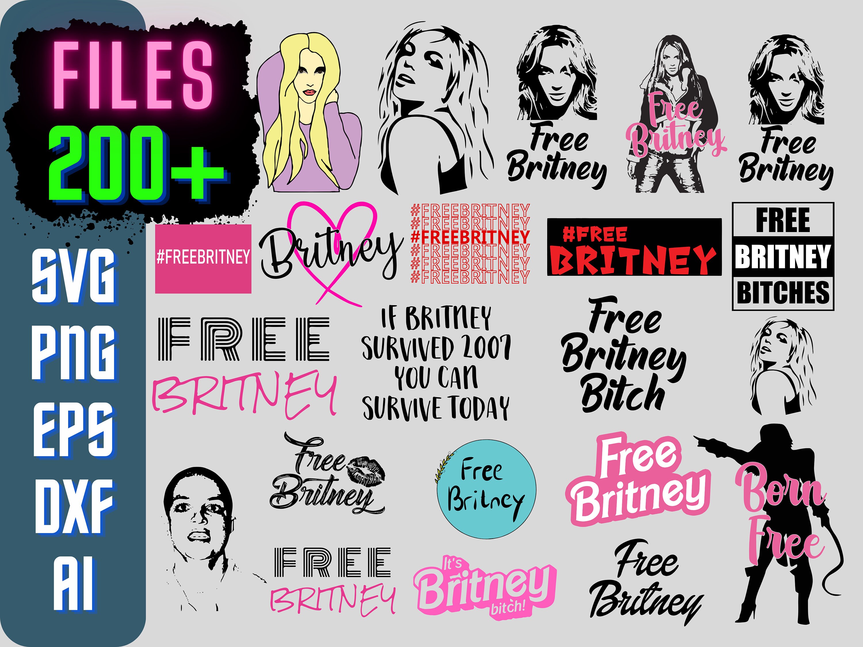 200 Free Britney Cut Files, Cricut, Save Britney Spears Shirt, Free ...