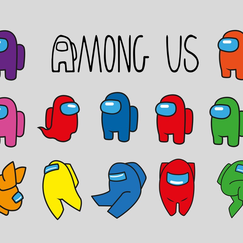 Among Us Character Clipart - Etsy