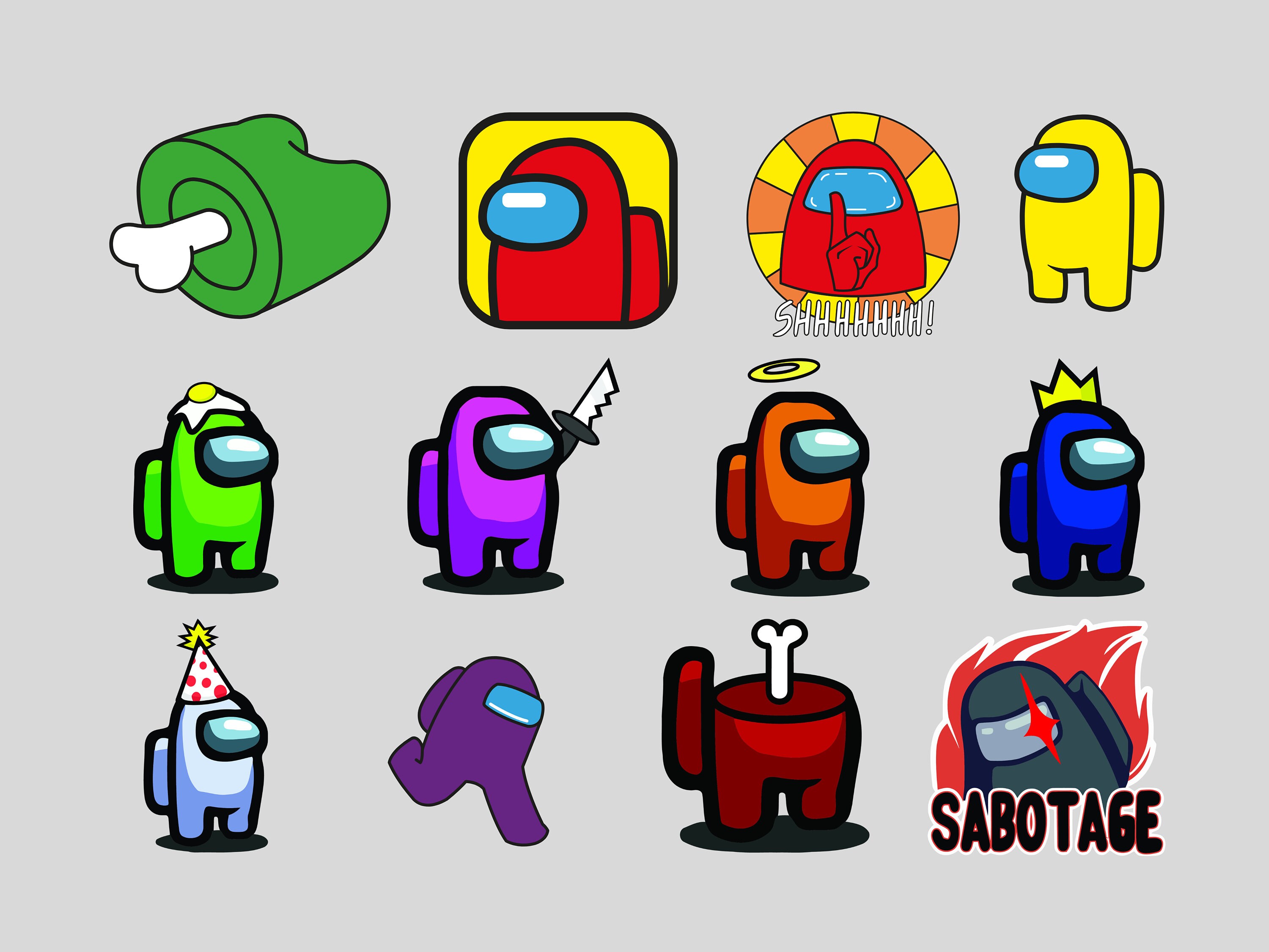 250+ Clipart, Game Impasta Characters, Cutting Files Cricut, Svg, Png ...