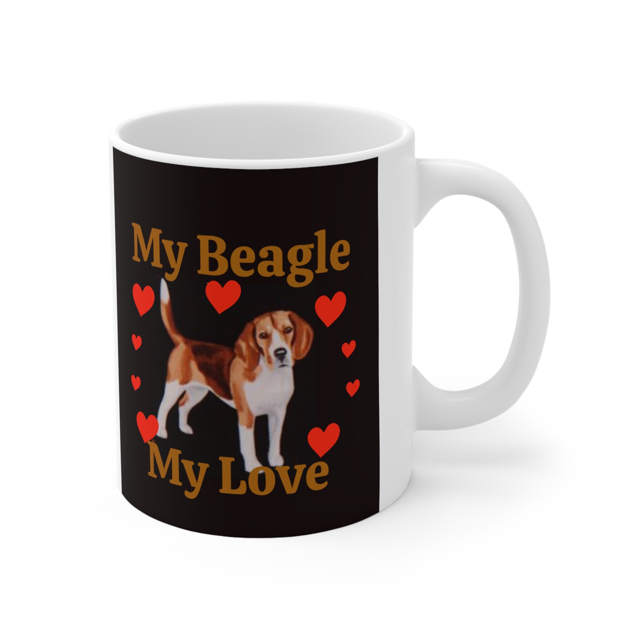 Beagle Coffee Mug, Beagle Coffee Cup, Beagle Gift, Valentines Day Gift ...