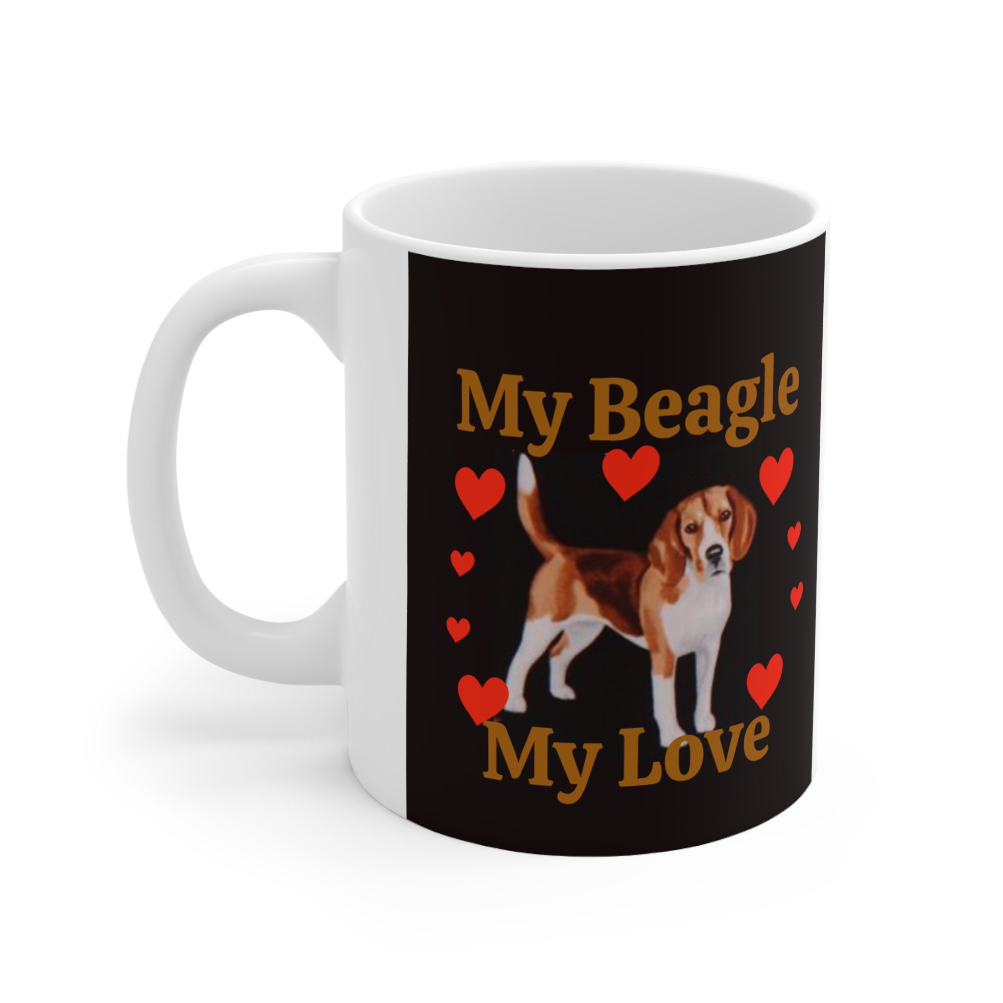 Beagle Coffee Mug, Beagle Coffee Cup, Beagle Gift, Valentines Day Gift ...