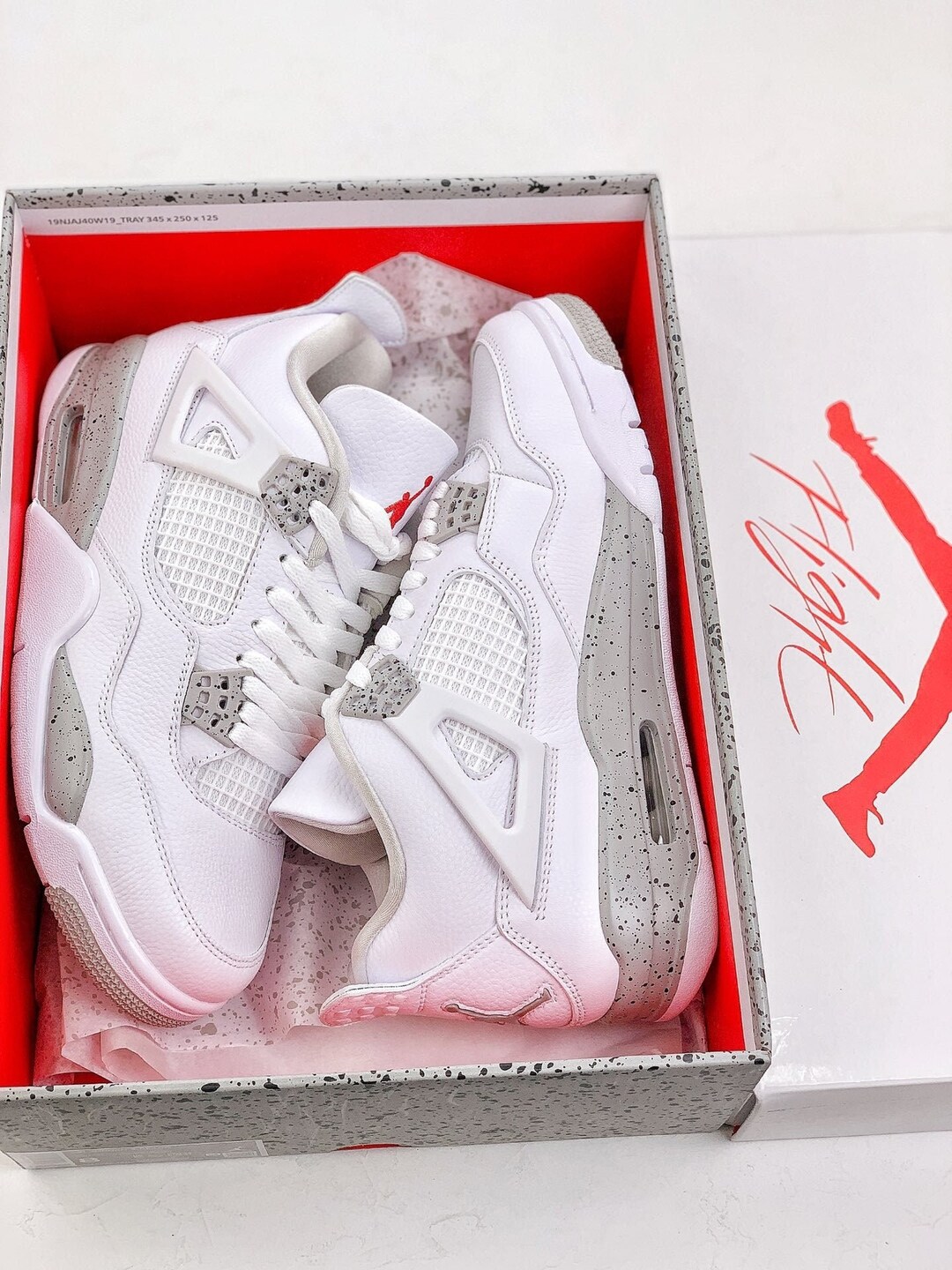 Jordan 4 AJ 4 Retro Oreo Custom - Etsy