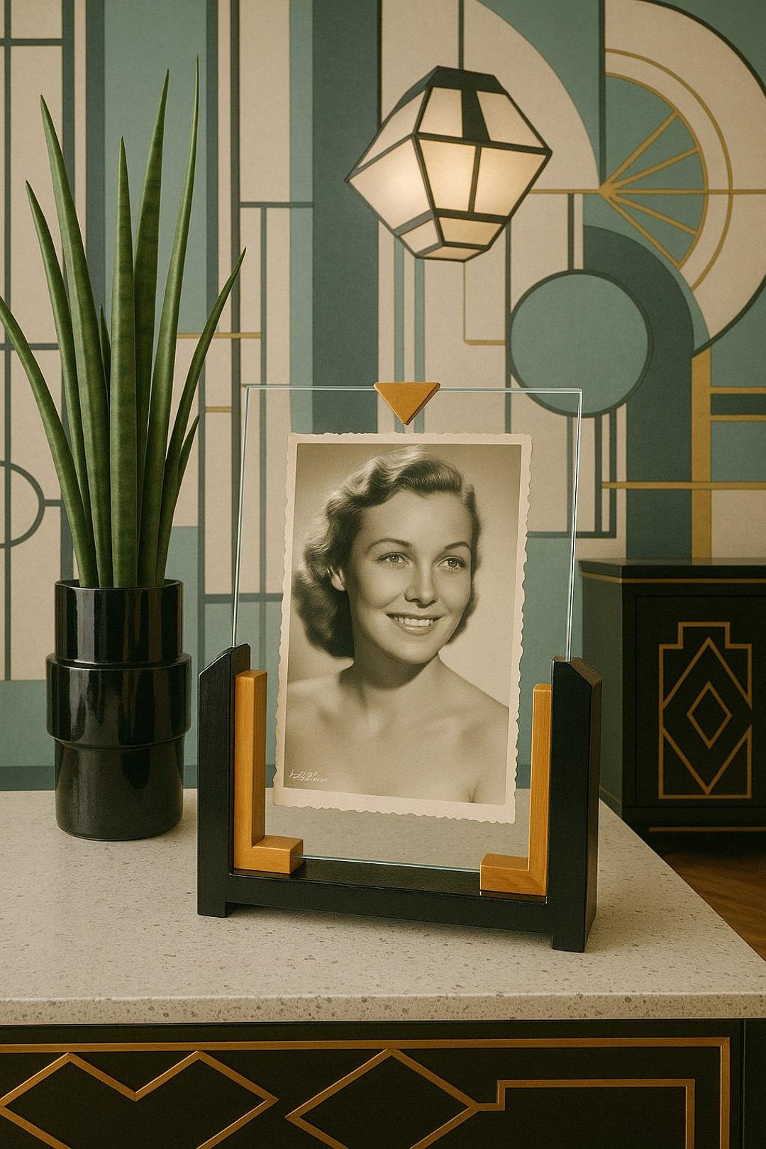 Art Deco Streamline Style Colorful Studios Photo Frame - Etsy