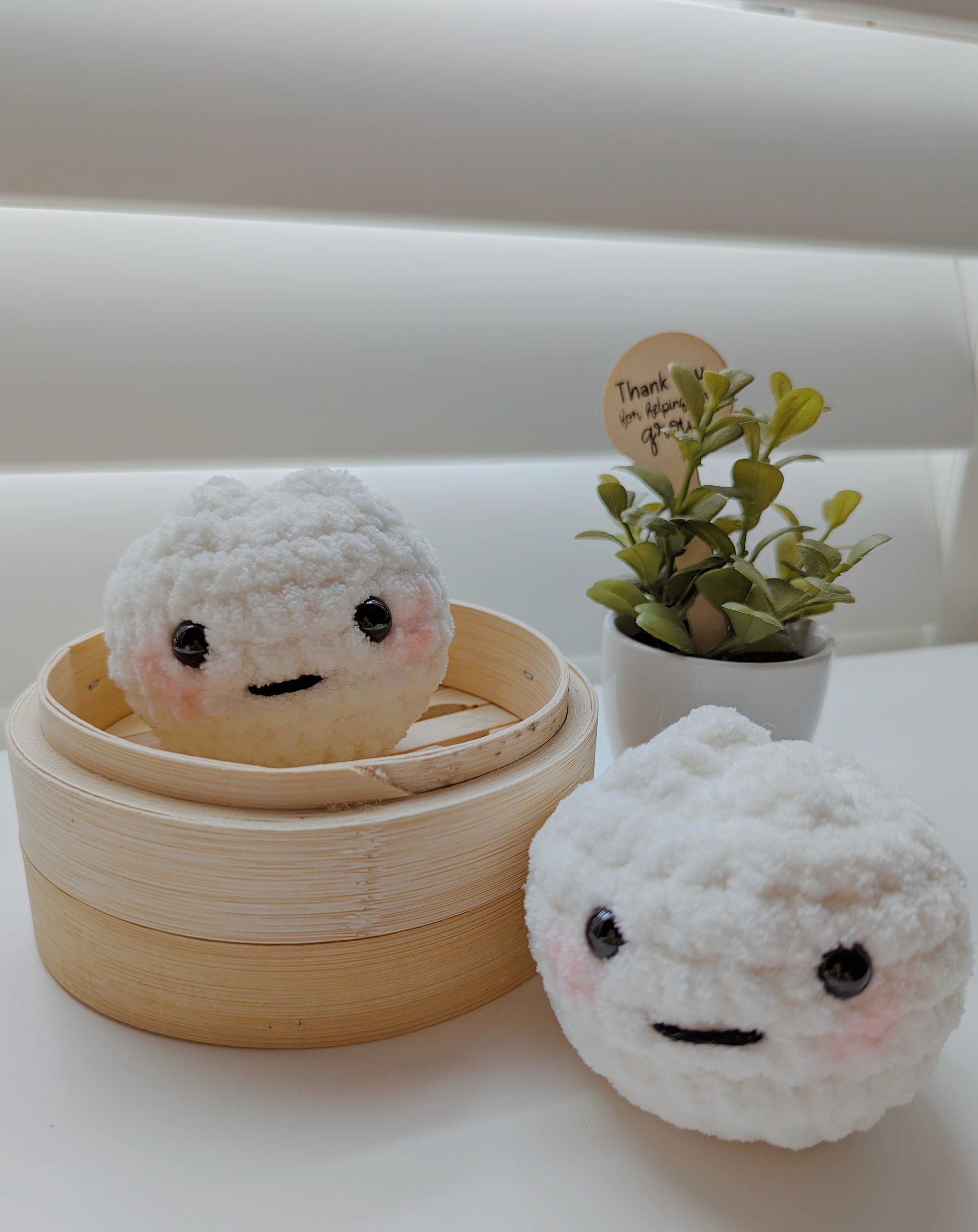 Handmade Crochet Xiao Long Bao Dumpling, Dimsum, Crochet Foody ...