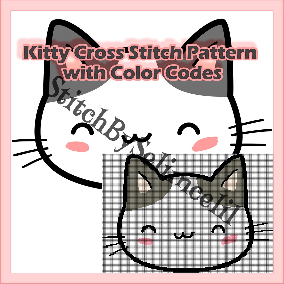 Kitty Stitch Pattern | Hobby Patterns | Downloadable Pdf Files | With ...