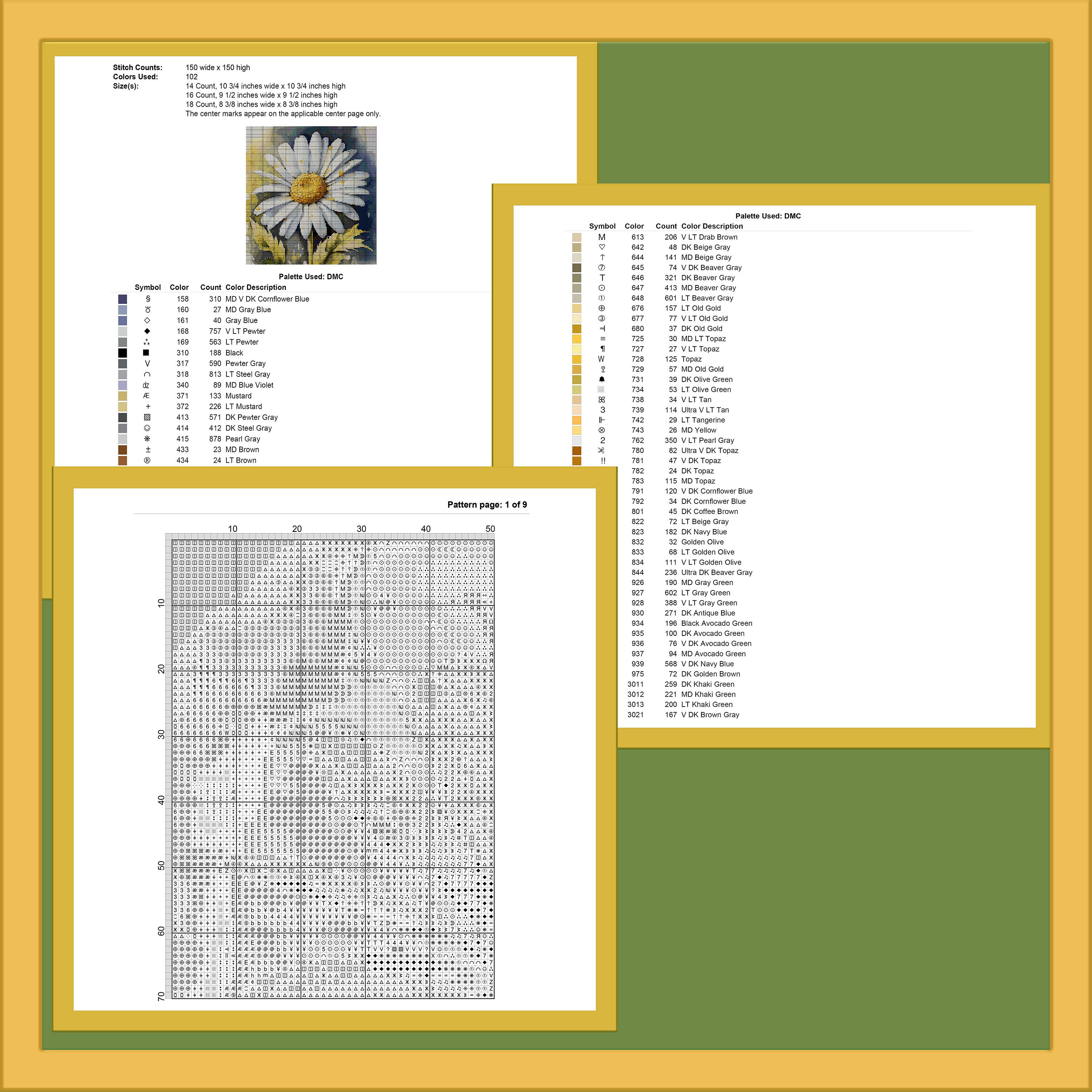 Daisy Stitch Pattern | Hobby Patterns | Downloadable Pdf Files | With ...