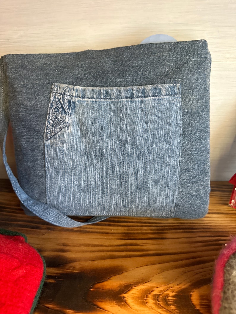 Upcycled Denim Bag - Etsy