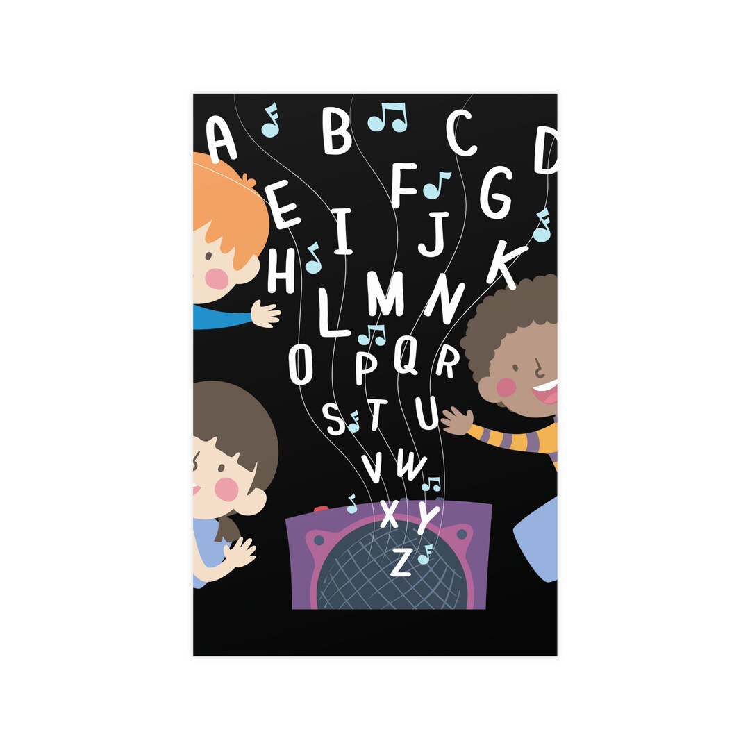 Music Alphabet Poster - Etsy