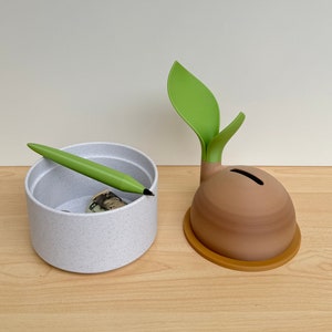 Coco | 3D Coin Bank | Digital Files | 3D Plant Pen Money Bank | 3D ...