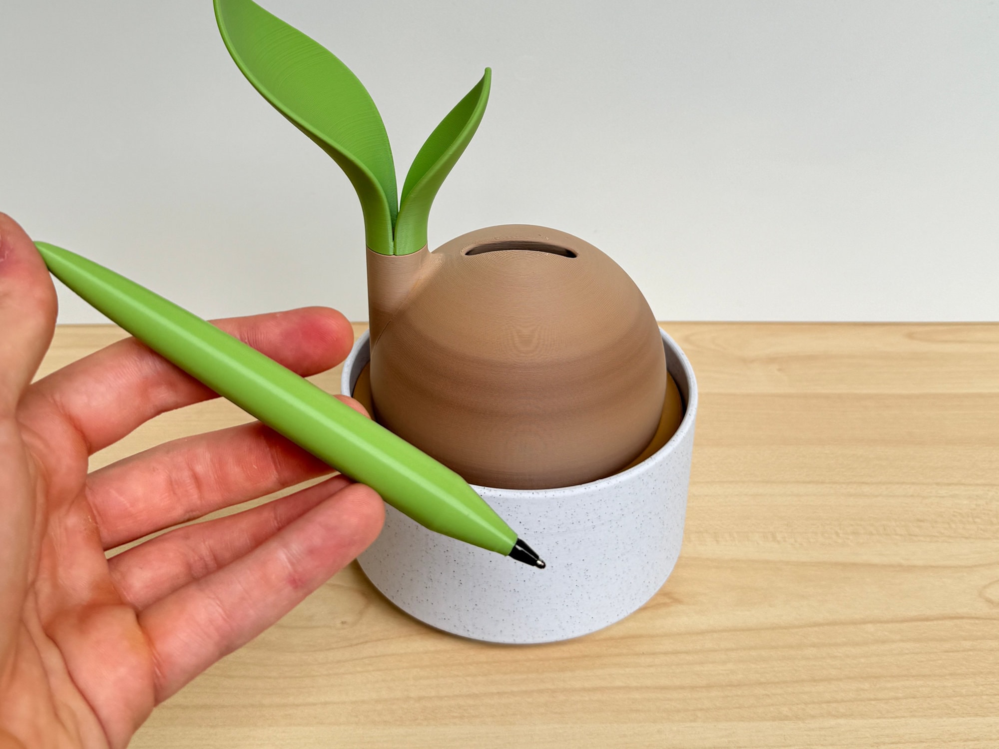 Coco | 3D Coin Bank | Digital Files | 3D Plant Pen Money Bank | 3D ...