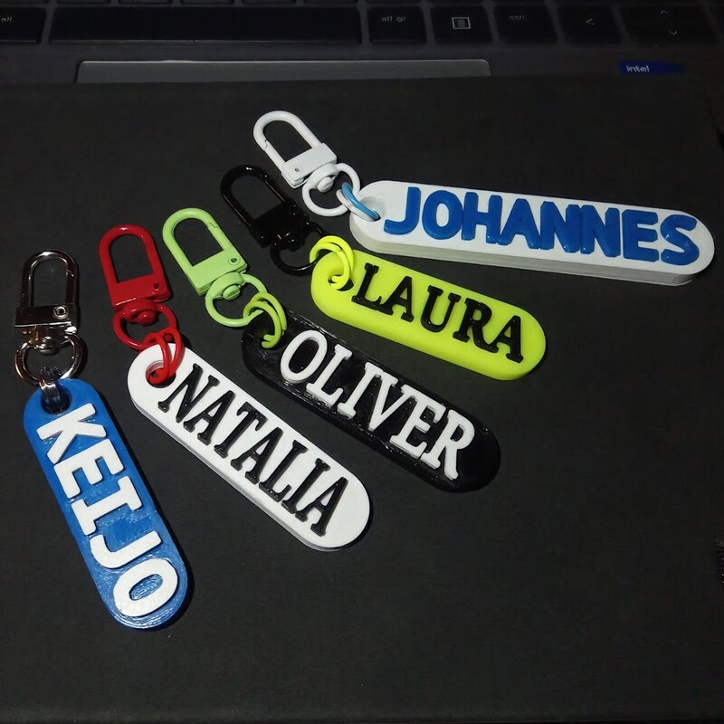 Custom 3d Printed Key Chains - Etsy