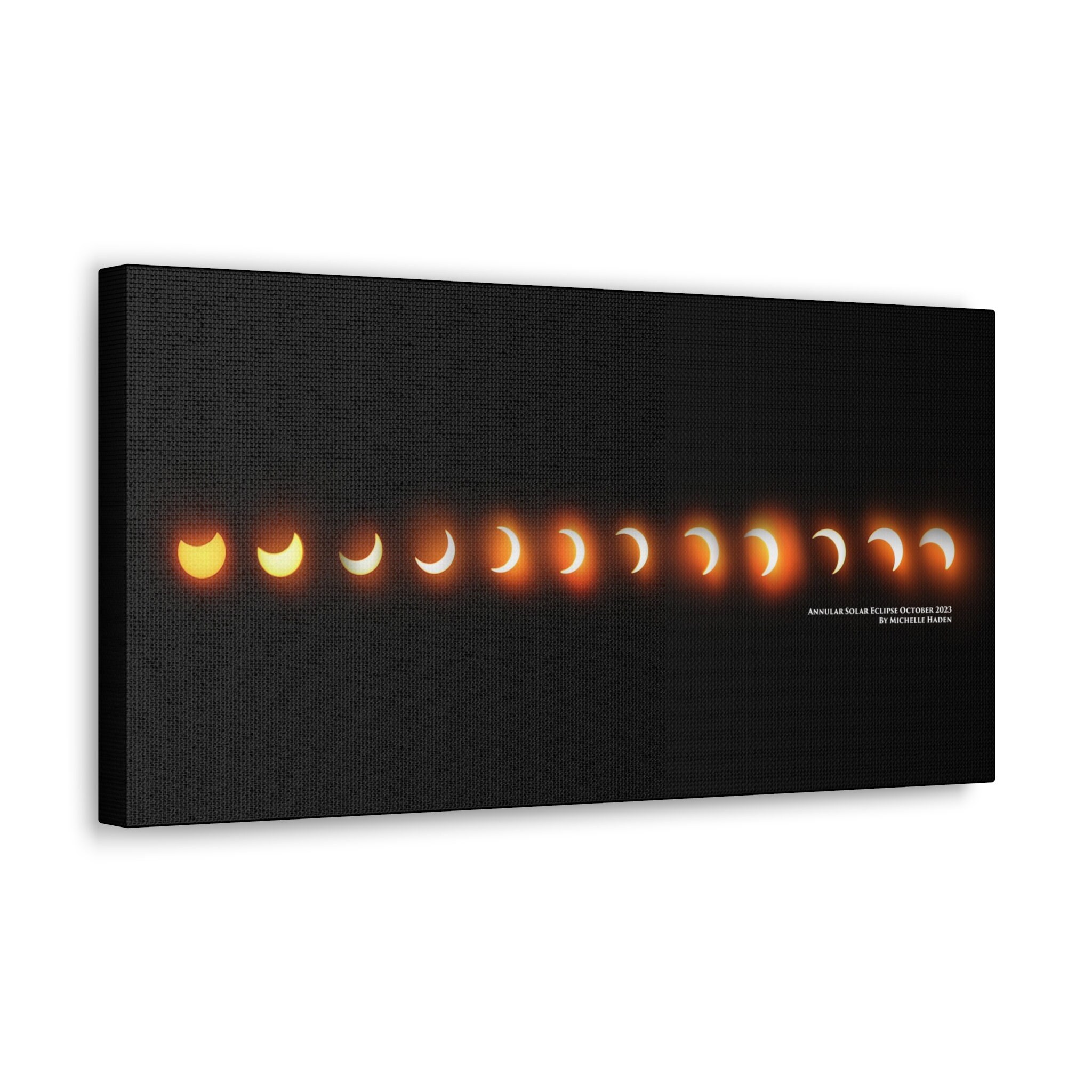 Original Photography Annular Solar Eclipse October 2023 Canvas Gallery ...