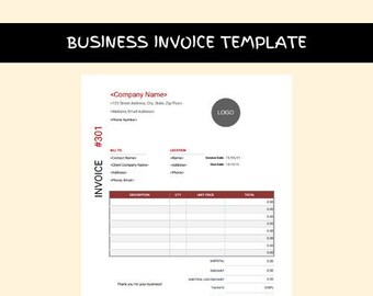 Minimalist Invoice Template, Small Business, Modern Client Invoice ...