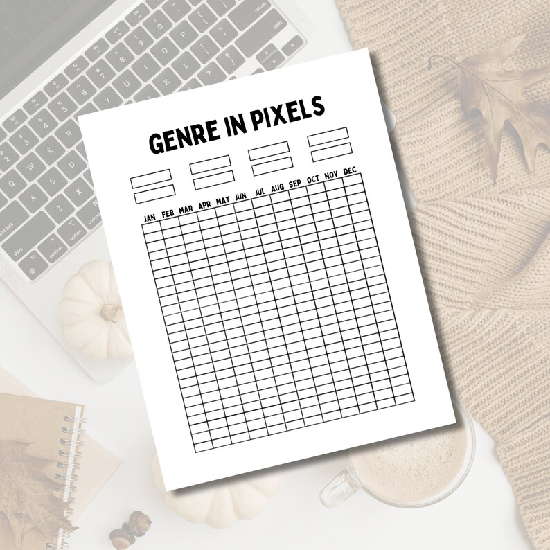 Genre Reading Pixel || Digital Download || Printables || Happy Planner ...