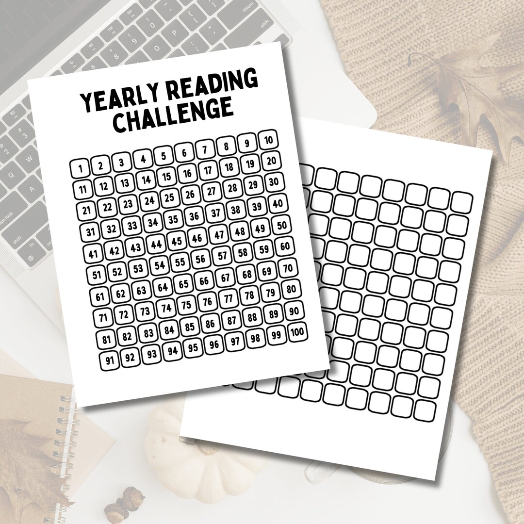 Yearly Reading Challenge || Digital Download || Printables || Happy ...