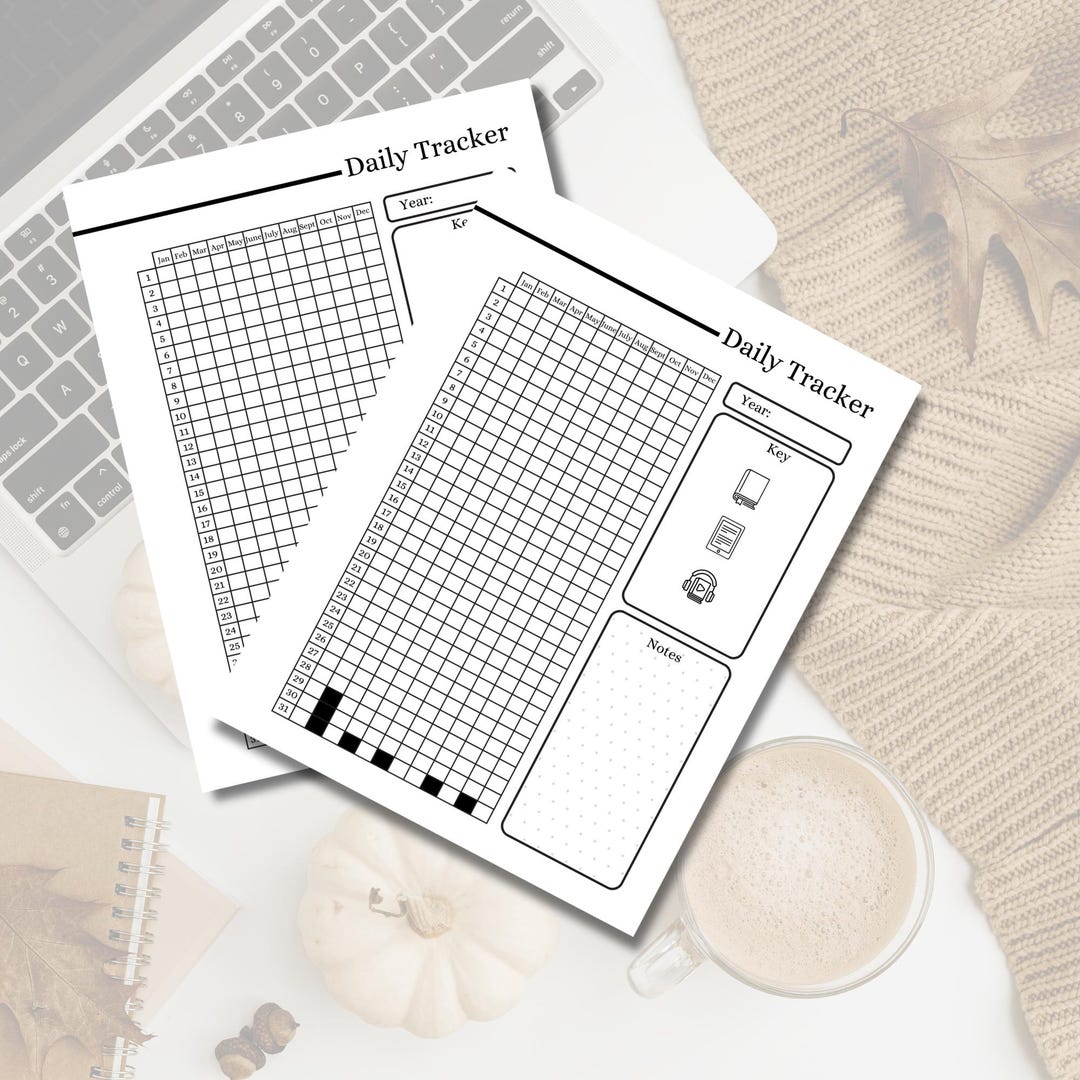 Daily Reading Tracker | Happy Planner Reading Journal | Digital ...