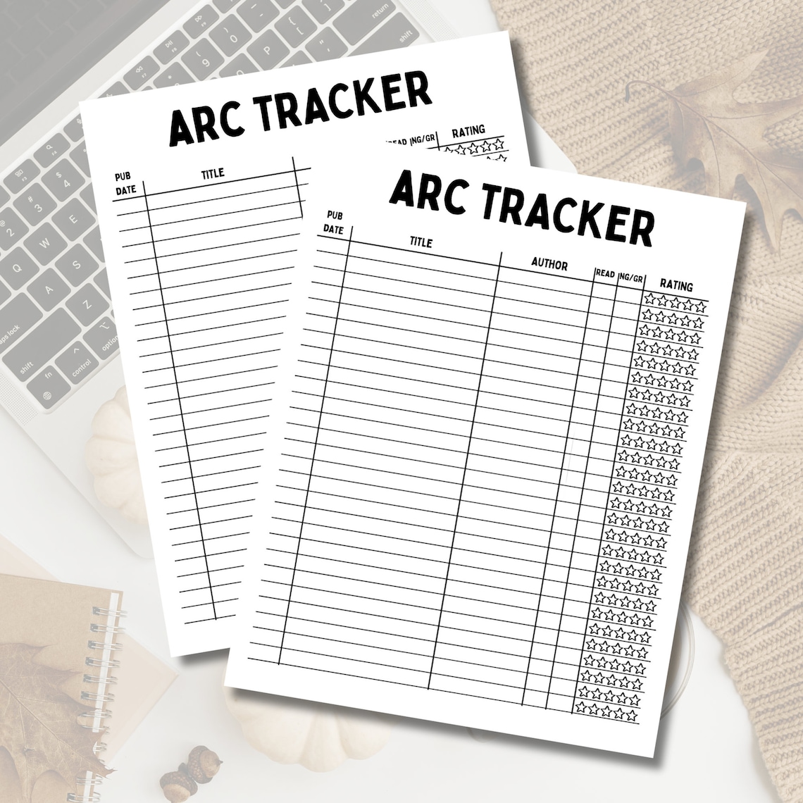 ARC Tracker || Digital Download || Printables || Happy Planner ...
