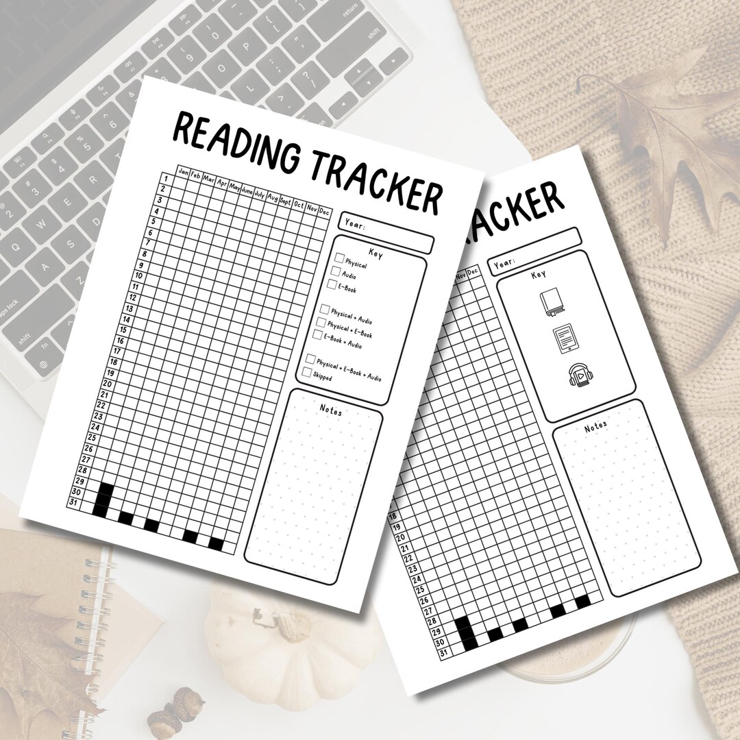 2025 Daily Reading Tracker || Digital Download || Printables || Happy ...