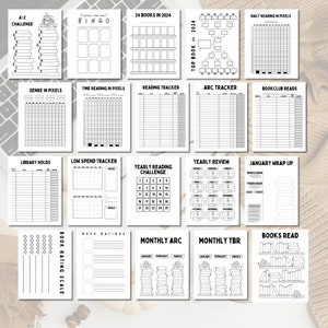 Obsessed Reader Full Bundle || Digital Download || Printables || Happy ...