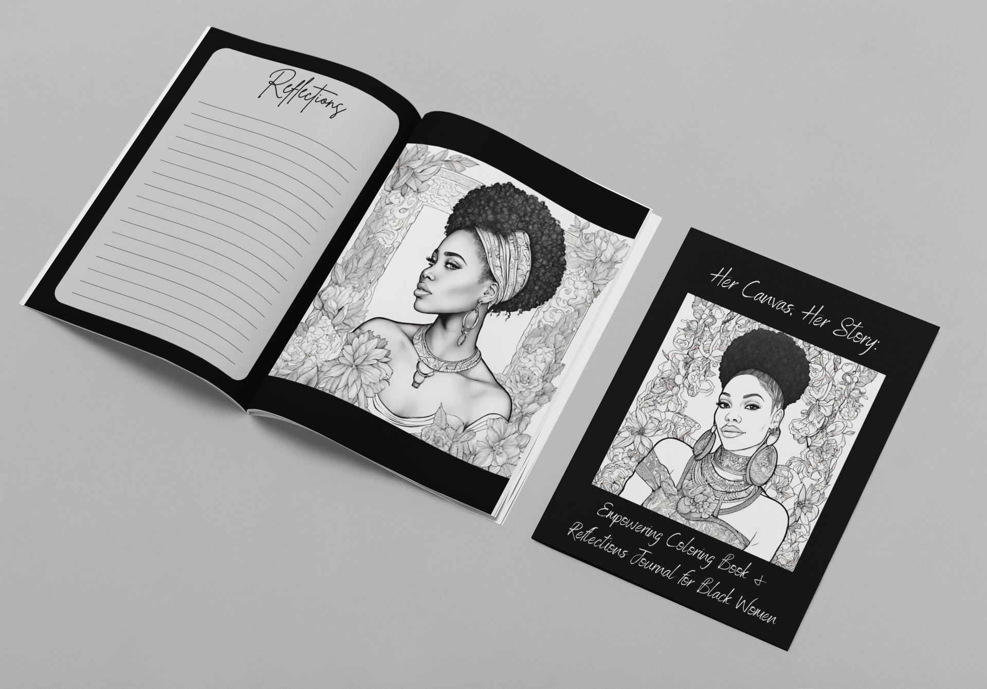 Empowering Black Women Printable Digital Coloring Book and Reflections ...