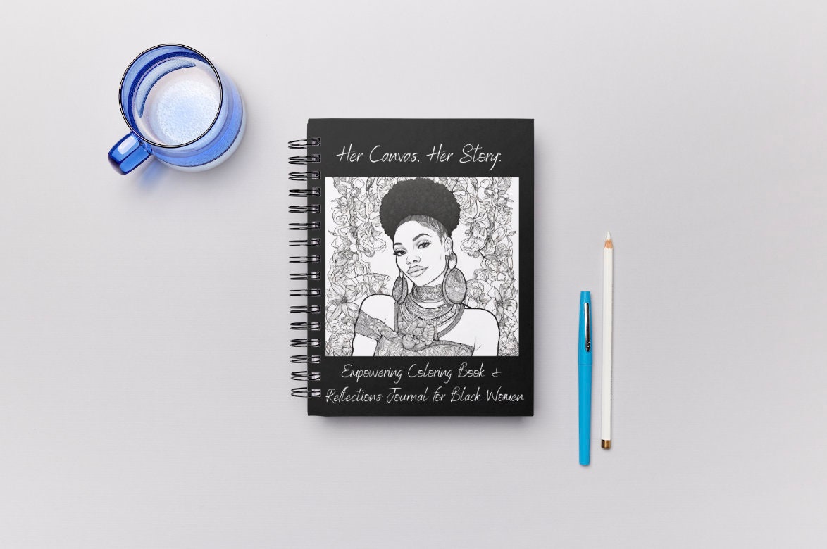Empowering Black Women Printable Digital Coloring Book and Reflections ...
