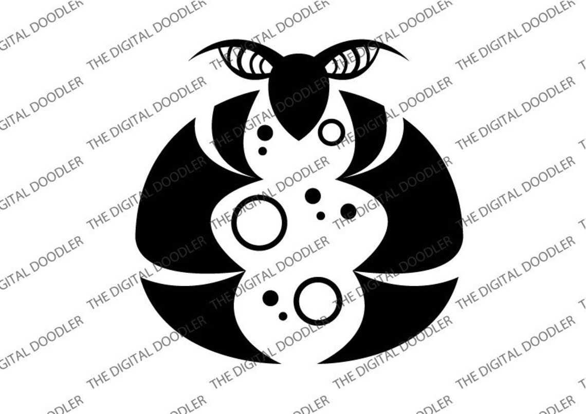 Cartoon Bat Hugging the Moon SVG | Cute Woodland Creatures, Digital ...