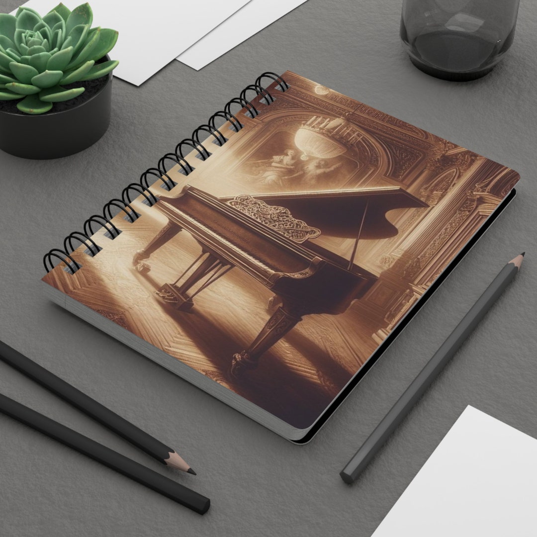 Vintage Piano Spiral Notebook - Etsy