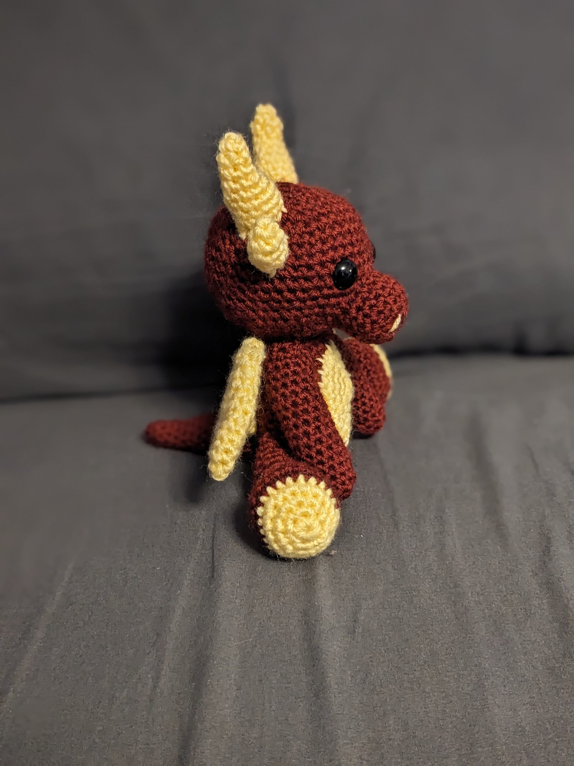 Red Crochet Dragon Amigurumi - Etsy