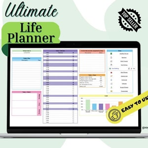 Life Planner Spreadsheet, Organize Your Life Effectively, Life Planning ...