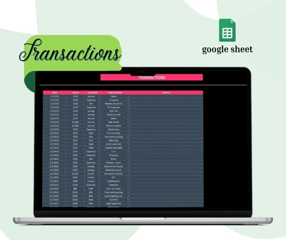 Premium Budget Spreadsheet, Plan and Manage Your Budget With Elegance ...
