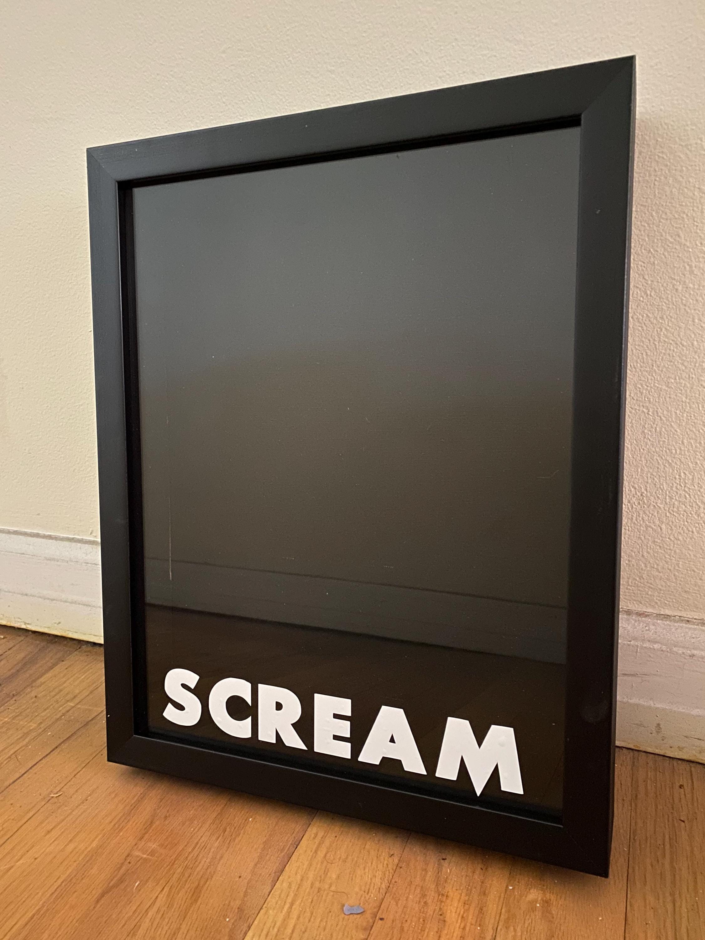 Ghostface Scream Killer Mask Shadow Box Frame Display Prop Jason ...