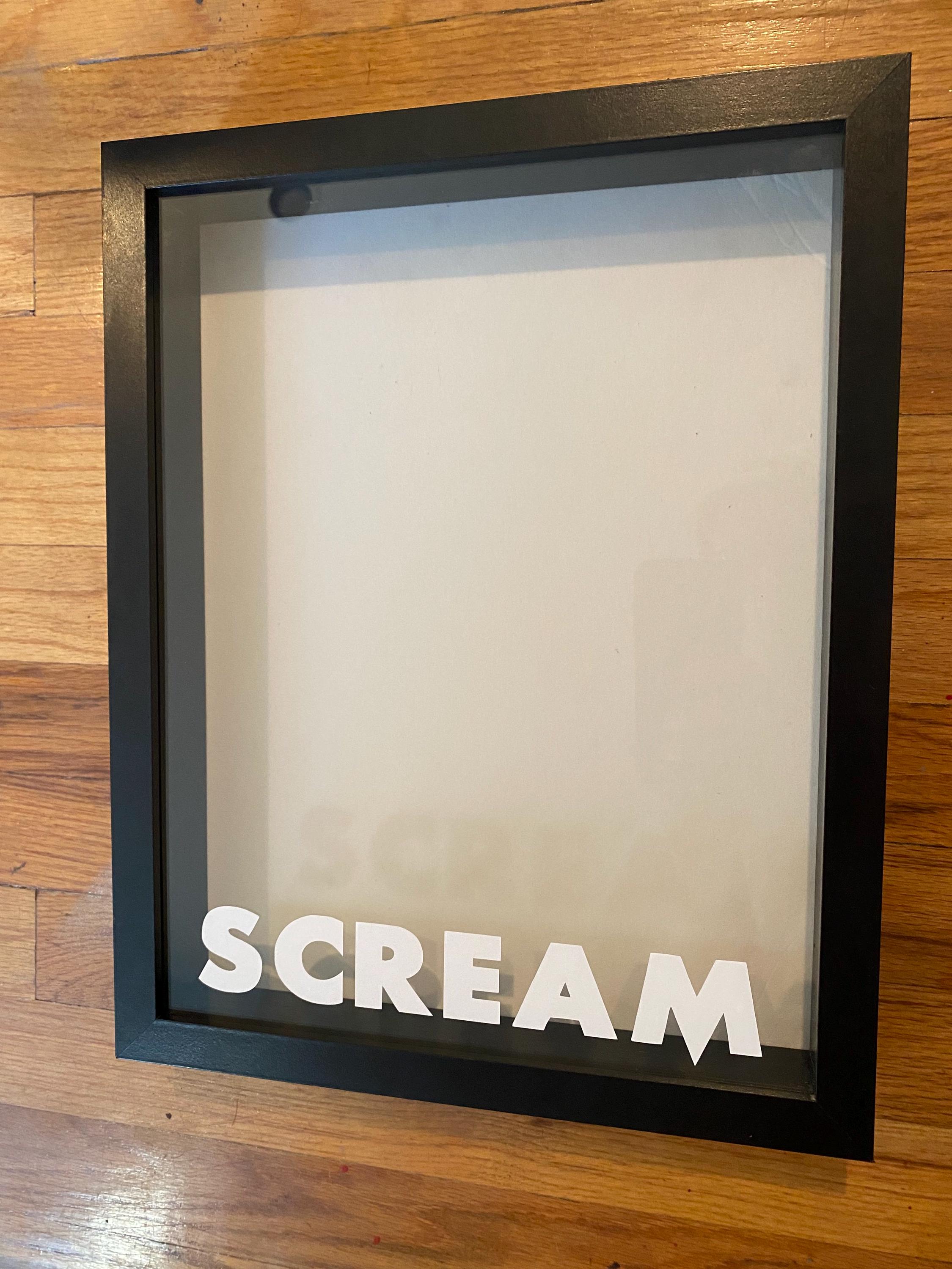 Ghostface Scream Killer Mask Shadow Box Frame Display Prop Jason ...