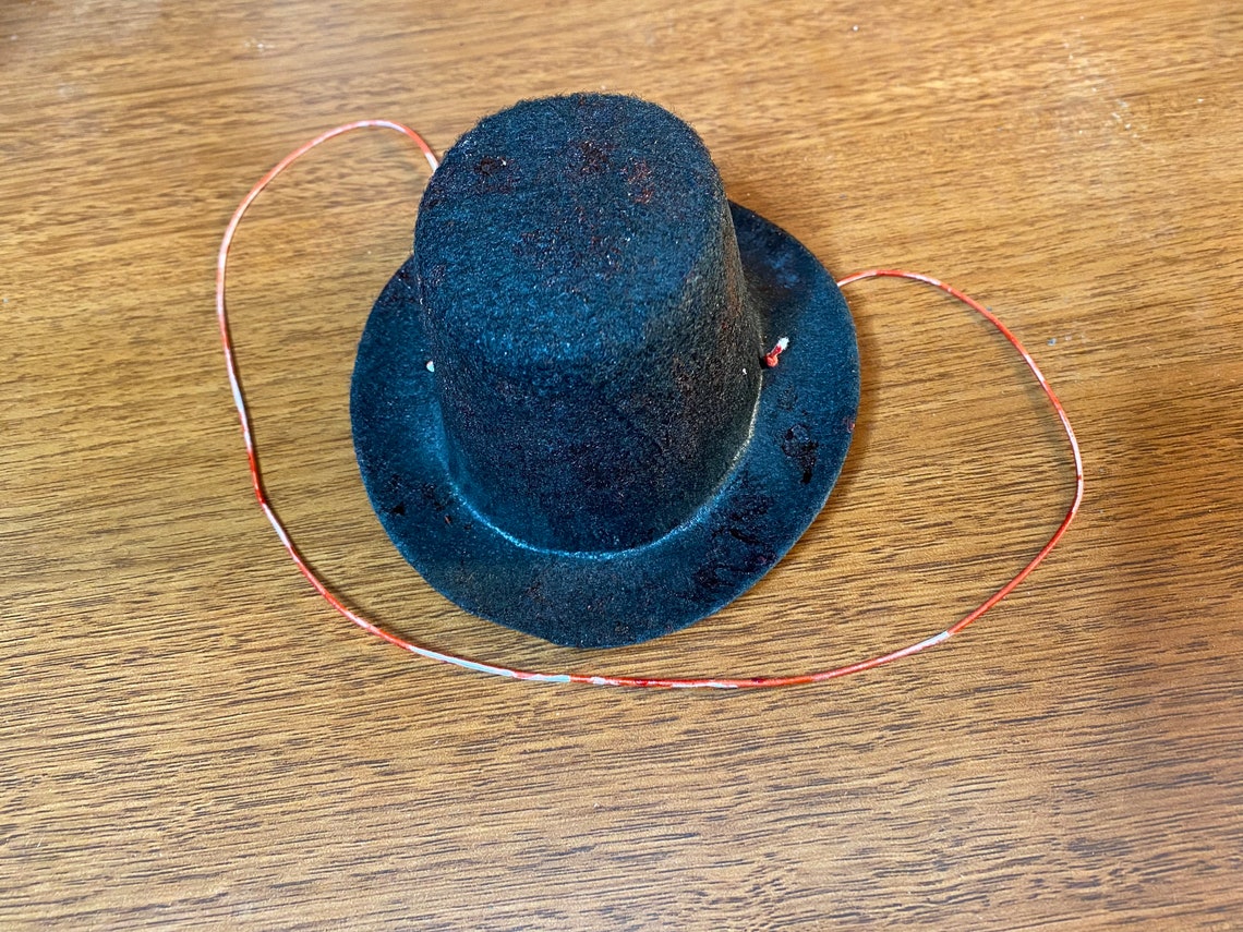 Scary Clown Mime Tiny Top Hat Terrified Costume Prop Michael Myers ...