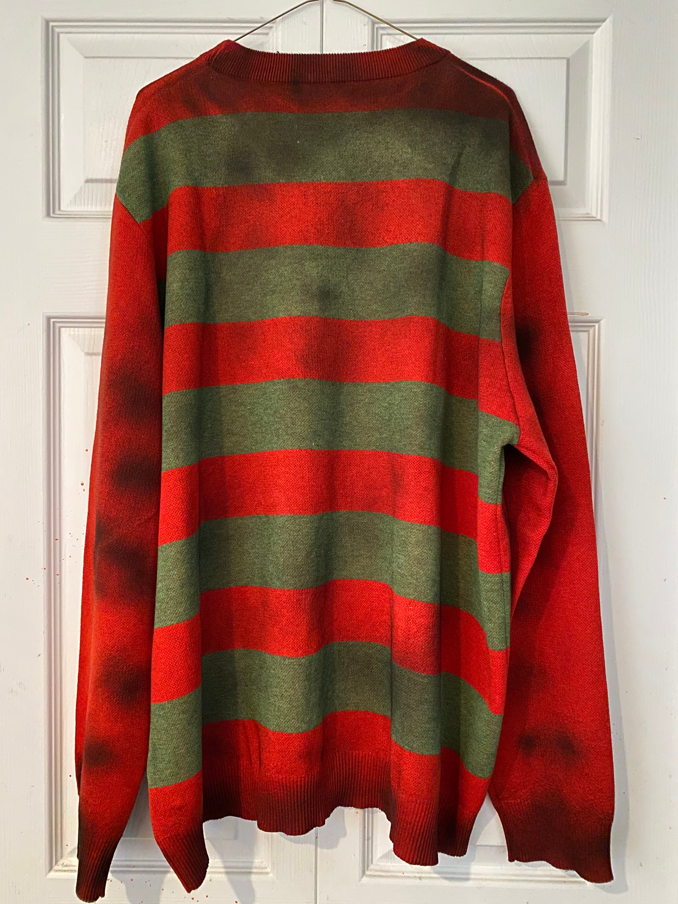 Freddy Krueger Part 1 1984 Nightmare Sweater Jumper Costume Prop ...