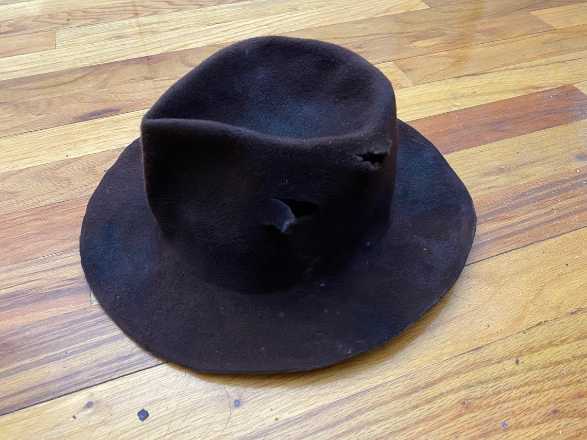 Freddy Krueger Part 2 Revenge Nightmare Fedora Hat Costume Prop Michael ...