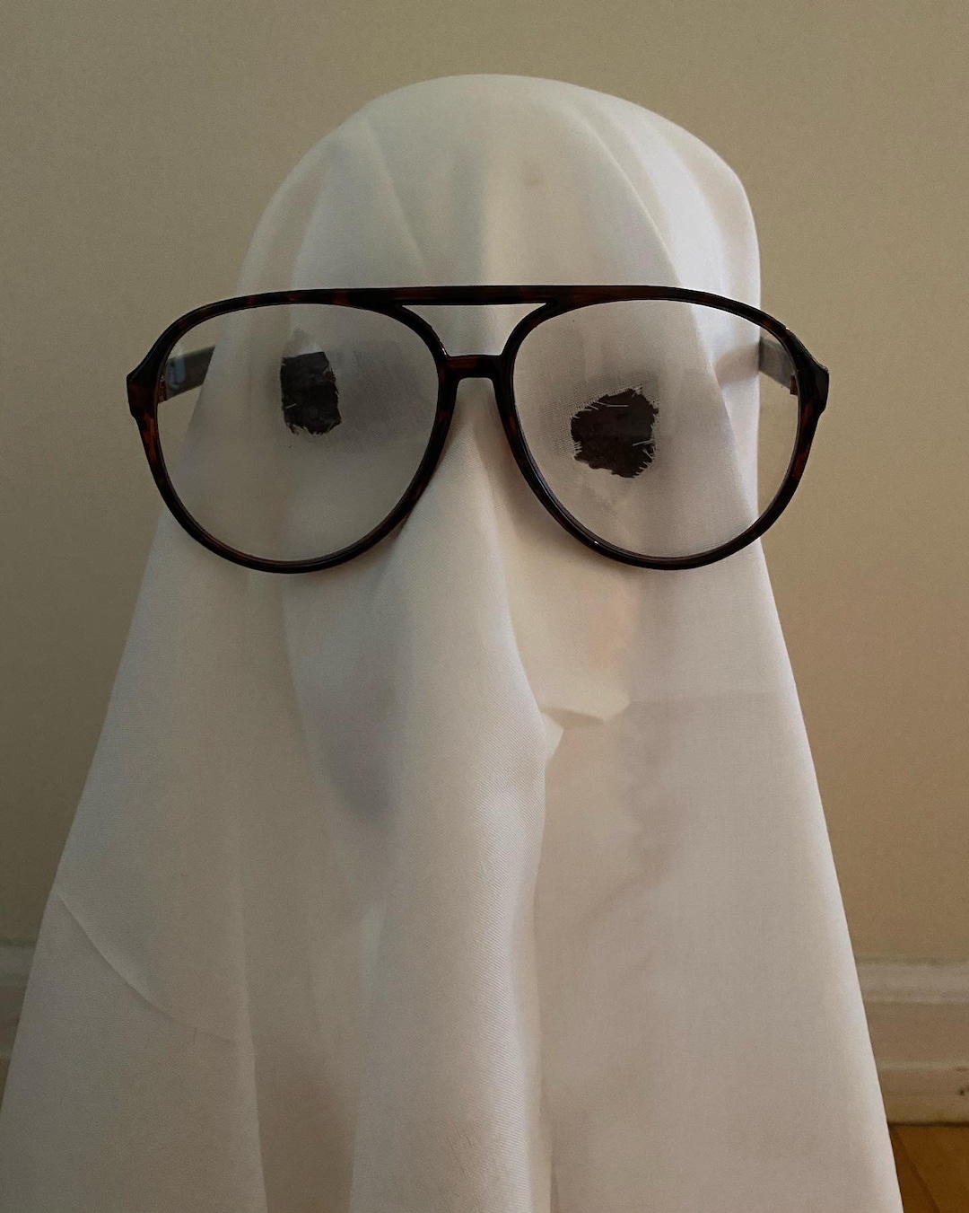 Michael Myers Ghost Bob Sheet Glasses ONLY Halloween Prop Ghostface ...