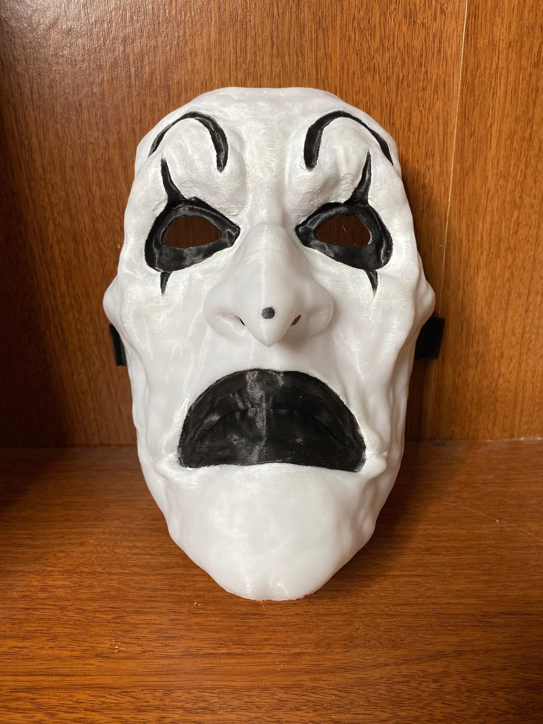 Scary Clown Mime Psycho Mask Sad Frown Face Costume Prop Jason Voorhees ...