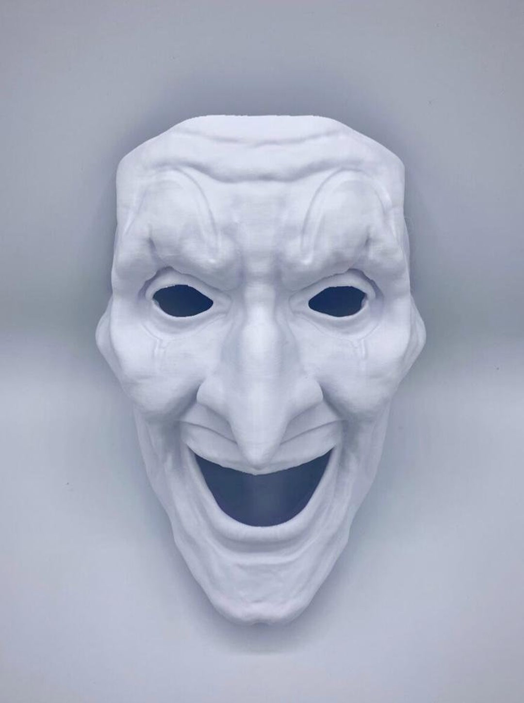 BLANK DIY Scary Clown Mime Psycho Mask (no Mouth) Costume Prop Jason ...
