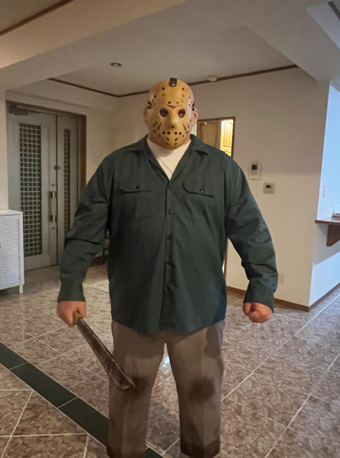 Jason Voorhees Friday 13th Part 3 Costume Shirt + Pants Combo Michael ...