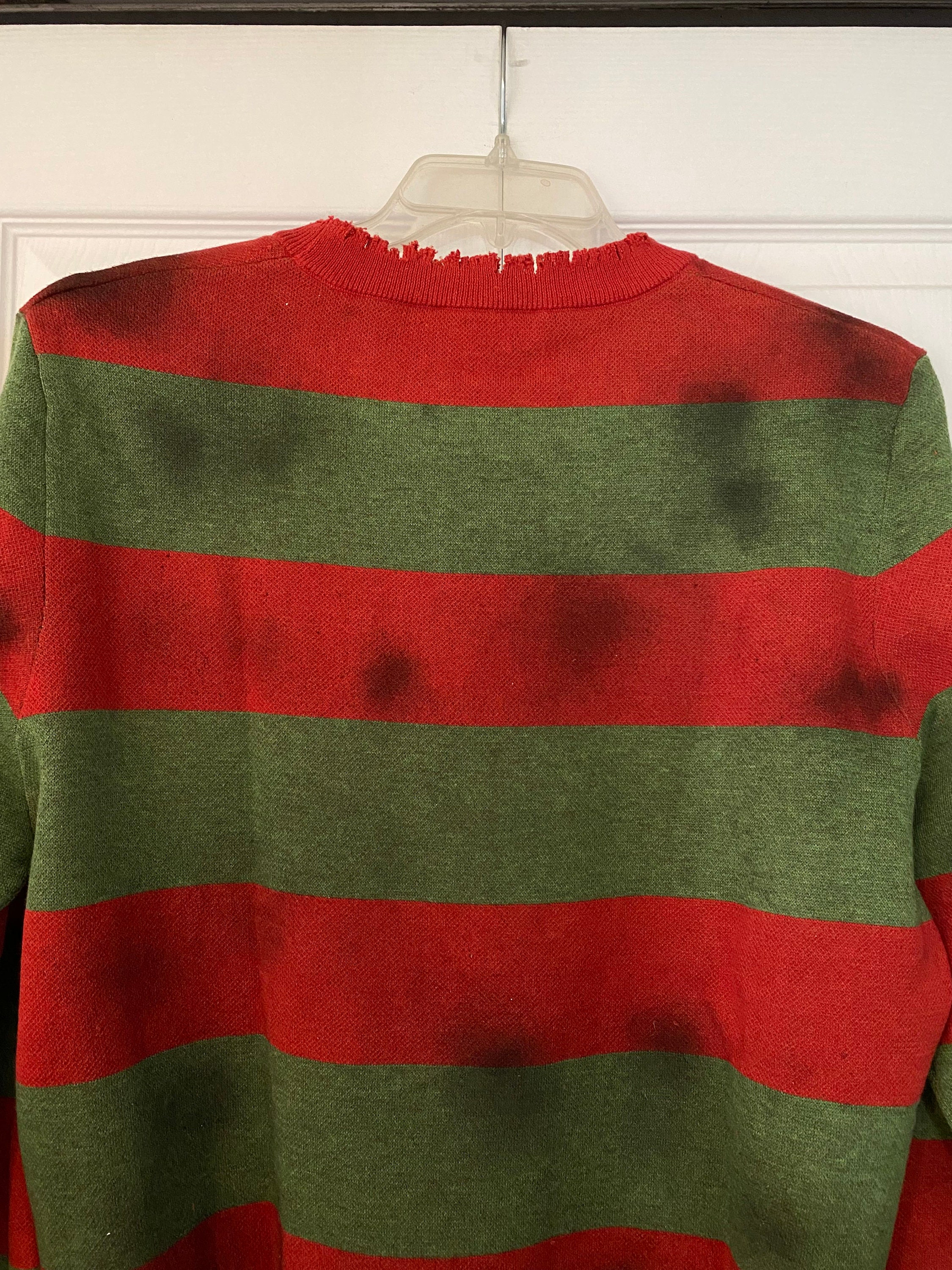 Freddy Krueger Part 2 Revenge Nightmare Sweater Jumper Costume Prop ...