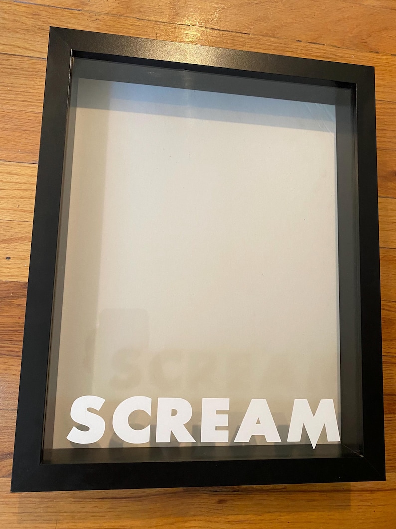 Ghostface Scream Killer Mask Shadow Box Frame Display Prop Jason ...