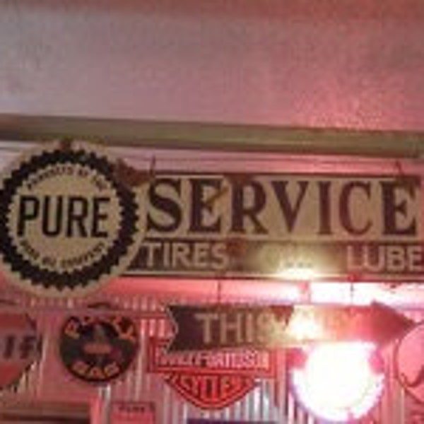 Pure Oil Sign - Etsy