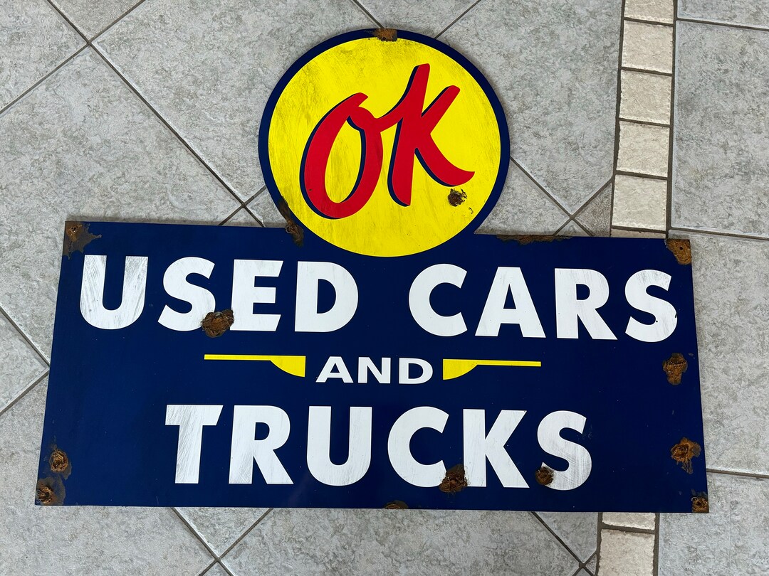Antique Style Vintage Look Ok Used Cars Trucks Dealer Sales Service ...