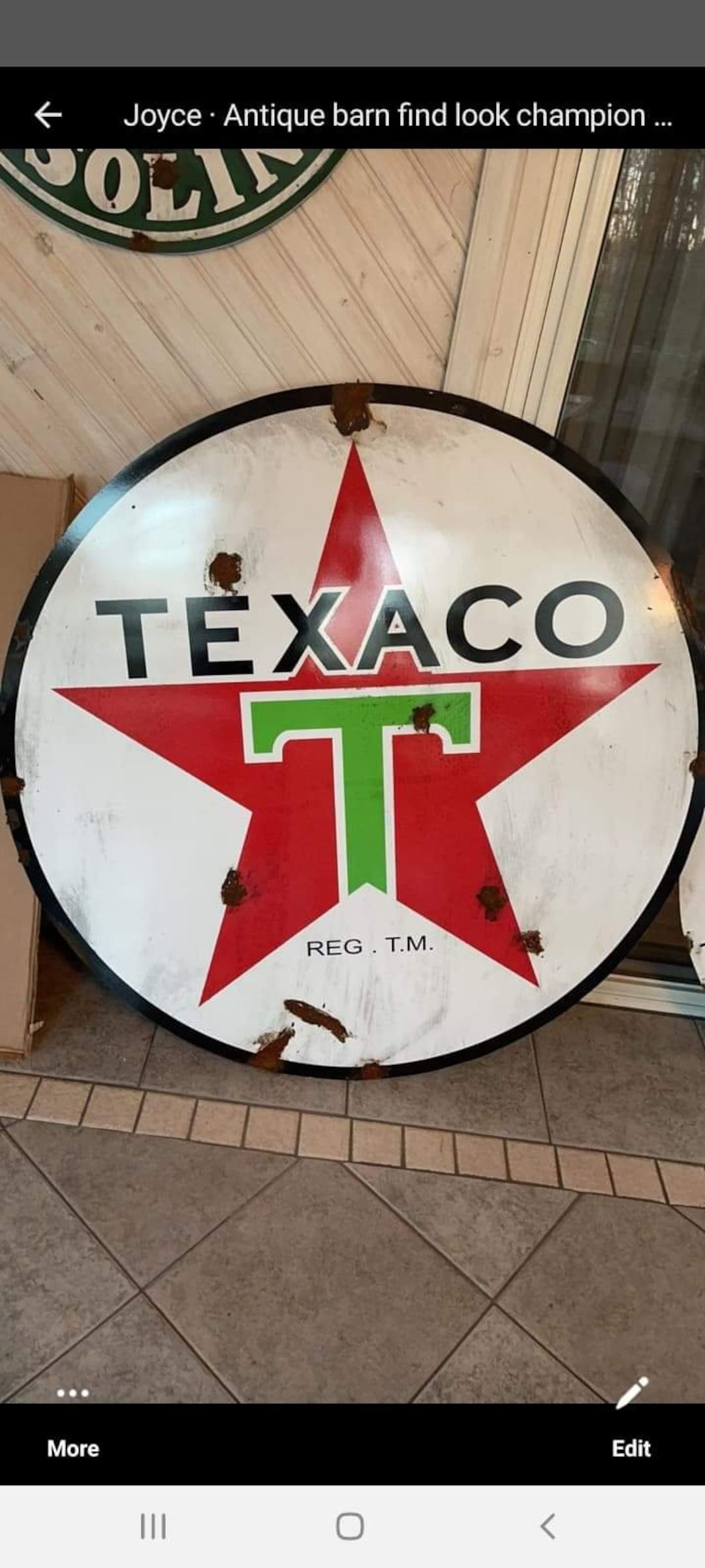 Antique Look Texaco Star Dealer Gas Oil Pump Sign - Etsy