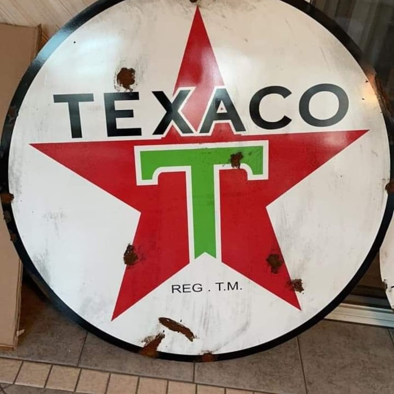 Vintage Texaco Sign - Etsy